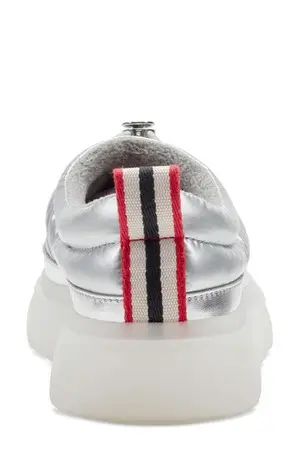 Hunter Madi Platform Puffer Slipper - Silver/silver