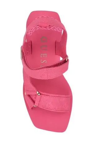 Guess Slingback Platform Wedge Sandal - Light Pink