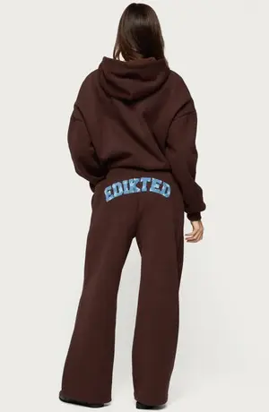 EDIKTED Branded Relaxed Fit Sweatpants