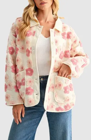 Women's Floral Fleece Jackets