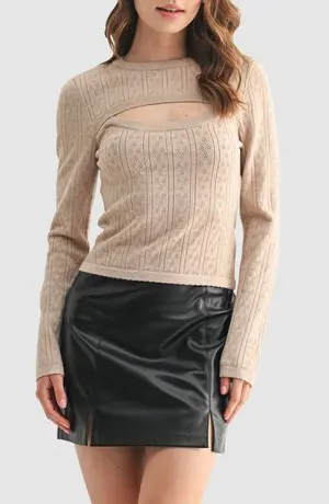 All In Favor Frill Knitwear For Women