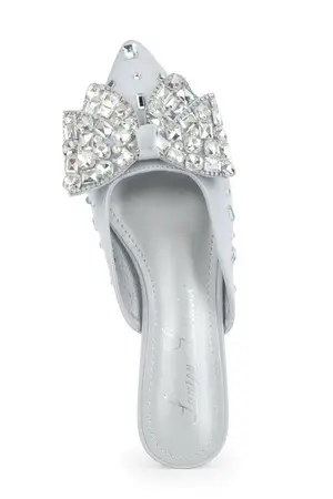 LAUREN LORRAINE Claire Rhinestone Embellished Mules