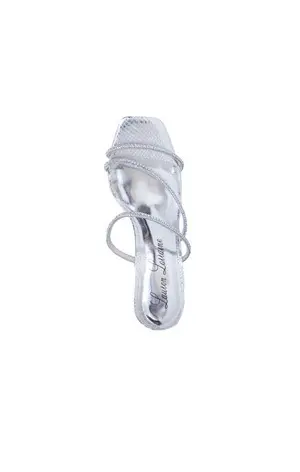 LAUREN LORRAINE Lanie Rhinestone Wedge Sandal