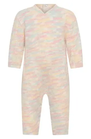 TINY TRIBE Stripe Sweater Romper - Pink Multi