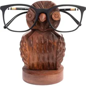 MATR BOOMIE Owl Eyeglass Holder Stand - Brown