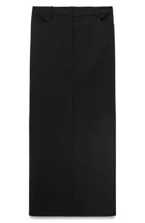 Mango High Rise Pencil Skirt - Black