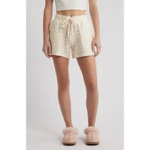 HAPPY CAMP3R Floral Lounge Shorts - Cream
