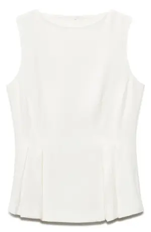 Mango Sleeveless Peplum Top
