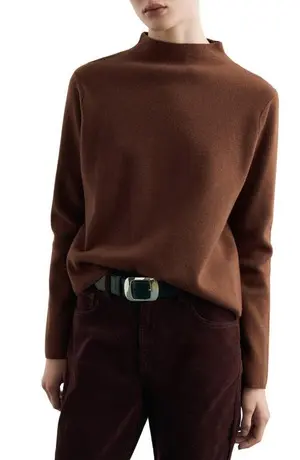 Mango Funnel Neck Relaxed Sweater