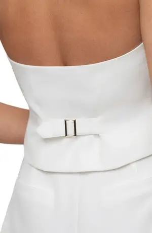 JLUXLABEL Luxe Halter Vest - Ivory