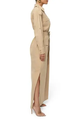 JLUXLABEL Harbor Shore Maxi Shirtdress