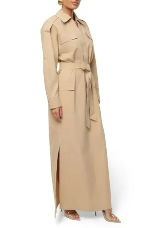 JLUXLABEL Harbor Shore Maxi Shirtdress