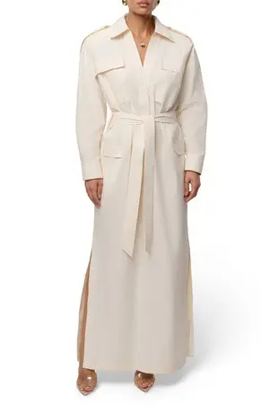 JLUXLABEL Harbor Shore Maxi Shirtdress