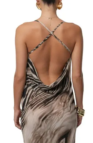 JLUXLABEL Animal Print Maxi Dress