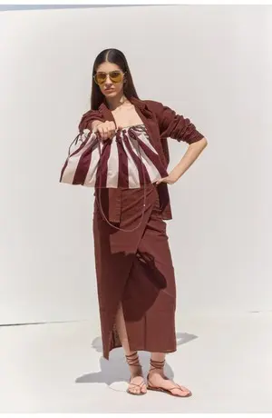 GOTTEX Terra Sarong Style Wrap Skirt Cover-up