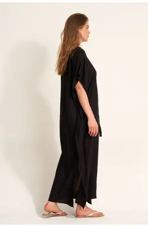 GOTTEX BEACH LIFE Sable Kaftan Cover-up - Black