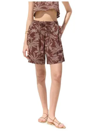 GOTTEX Printed Bermuda Short Cover-up - Multi-brown