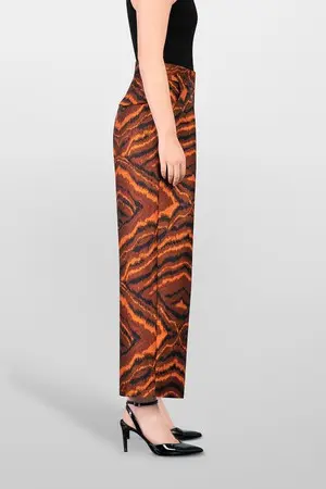 LAURA APARICIO Jacquard Palazzo Pants