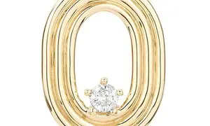 Adina Reyter Number Charm Pendant - Yellow Gold/diamond-0