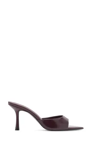 Mango Pointed Toe Slide Sandal - Burgundy