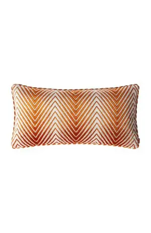 Missoni Ziggy 30x60 Cm Viscose Blend Zigzag Cushion - Orange Multicoloured