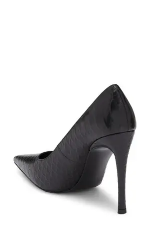 Jeffrey Campbell Good Luck Pump - Black Snake
