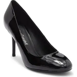 Jeffrey Campbell Round-toe Pumps - Black Crinkle Patent