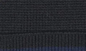 Moncler Tricolor Stripe Virgin Wool Beanie - Black