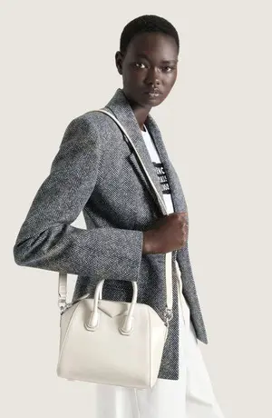 Givenchy Mini Antigona Leather Satchel - Ivory