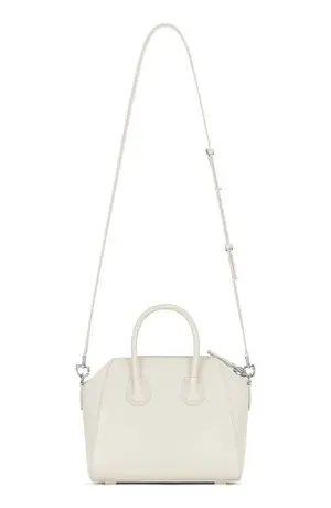 Givenchy Mini Antigona Leather Satchel - Ivory
