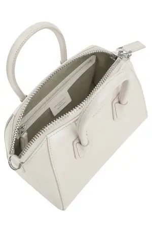 Givenchy Mini Antigona Leather Satchel - Ivory