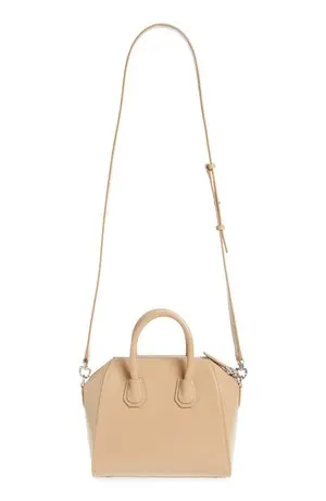 Givenchy Mini Antigona Leather Satchel - Sand