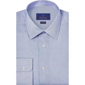 DAVID DONAHUE Regular Fit Cotton Dress Shirt