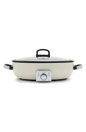 GREENPAN Elite 5 1/2-quart Oval Ceramic Electric Skillet - Cloud Cream