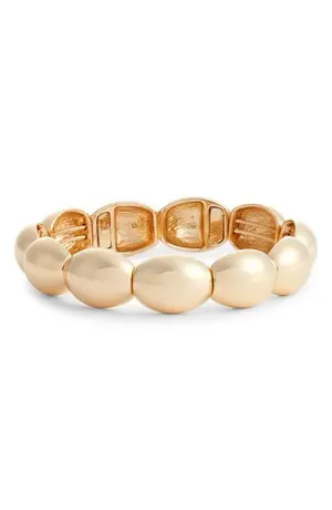 Nordstrom Oval Link Stretch Bracelet - Gold