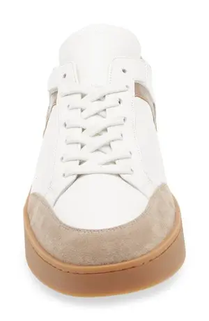 Canali Suede And Leather Low Top Sneakers