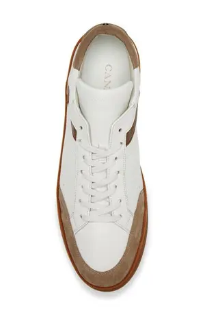 Canali Suede And Leather Low Top Sneakers