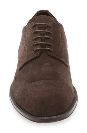Canali Cap Toe Derby - Dark Brown