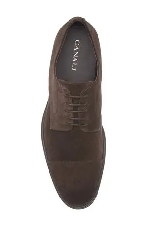 Canali Cap Toe Derby - Dark Brown