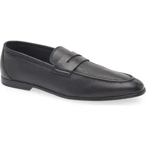 Canali Leather Penny Loafer