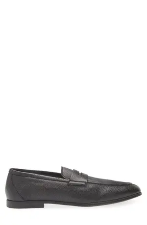 Canali Leather Penny Loafer