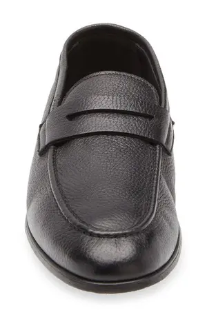 Canali Leather Penny Loafer