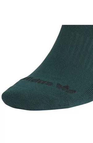 Adidas 3-pack Trefoil Performance Crew Socks - Green Ivy/white/night Indigo