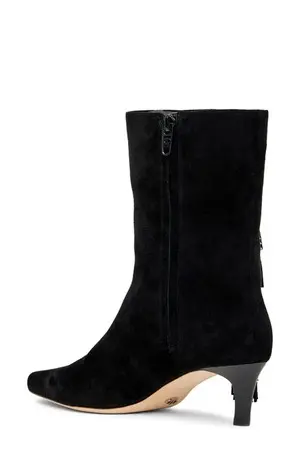 Paige Aya Kitten Heel Boot - Black/studded