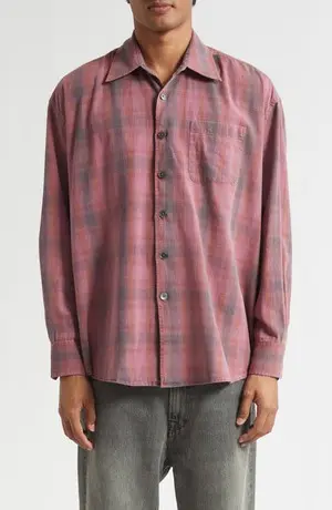 Our Legacy Borrowed Check Flannel Button-up Shirt - Idaho Flannel Check