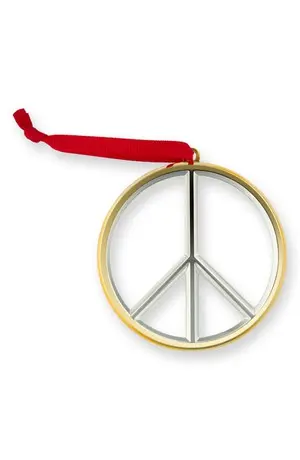 NAMBE Peace Sign Ornament - Silver
