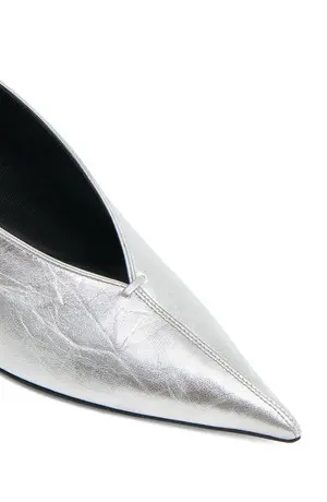 MANSUR GAVRIEL Kiki Pointed Toe Pump - Silver