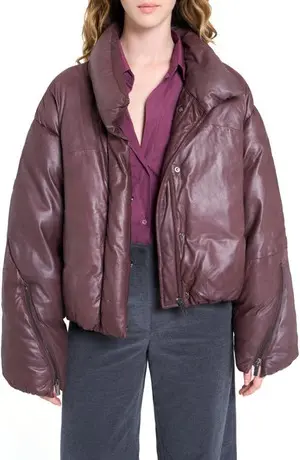 TWP Leather Puffer Jacket