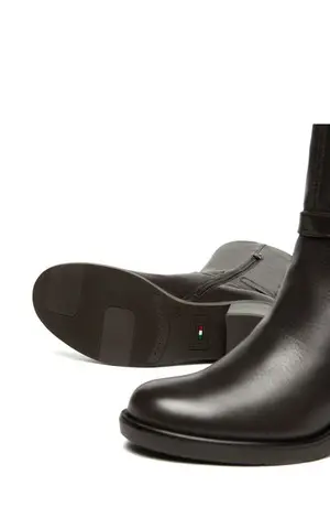 NEROGIARDINI Tall Buckle Boot - Chocolate