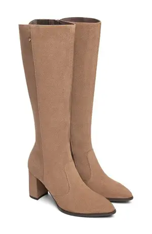 NEROGIARDINI Tall Suede Block Heel Boots